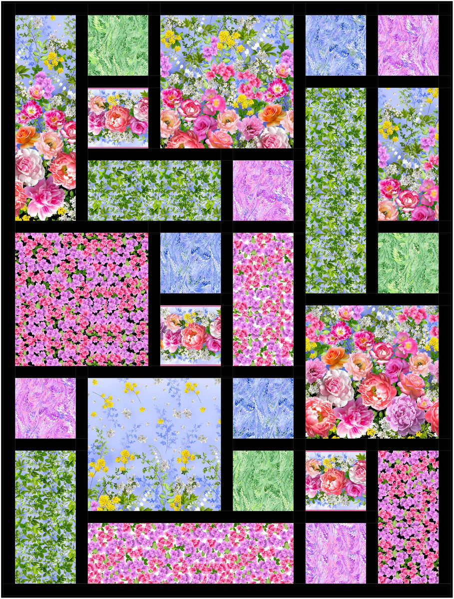 Tossed Floral Tiles – Ladeebug Design