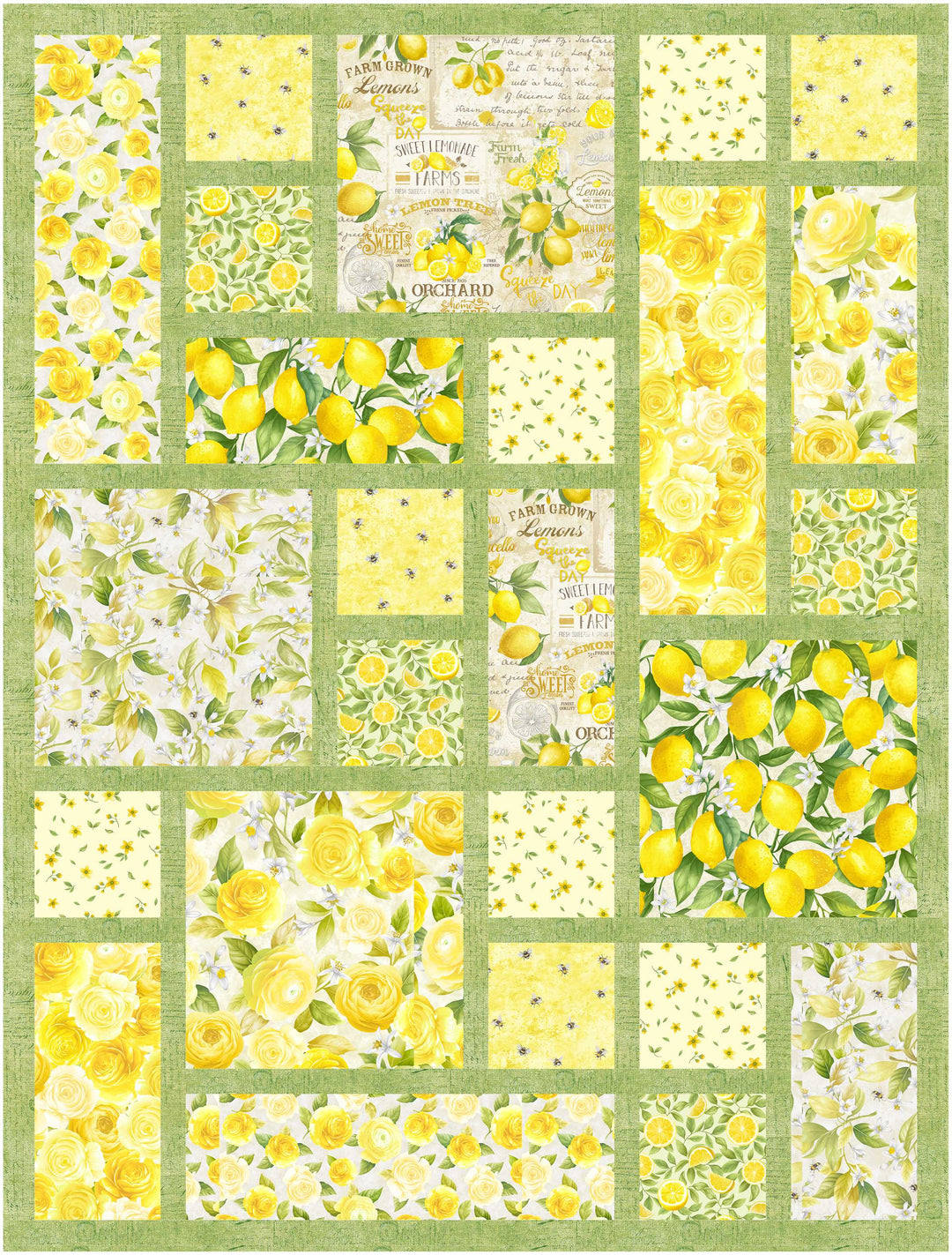 Lemon Quarter Tiles – Ladeebug Design