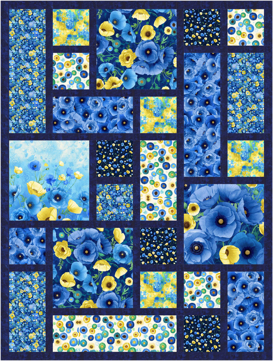 Tossed Poppy Tiles – Ladeebug Design
