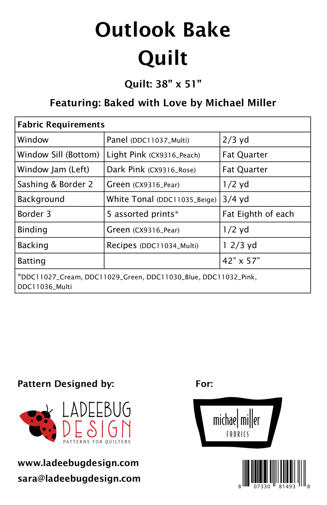 Outlook Bake – Ladeebug Design